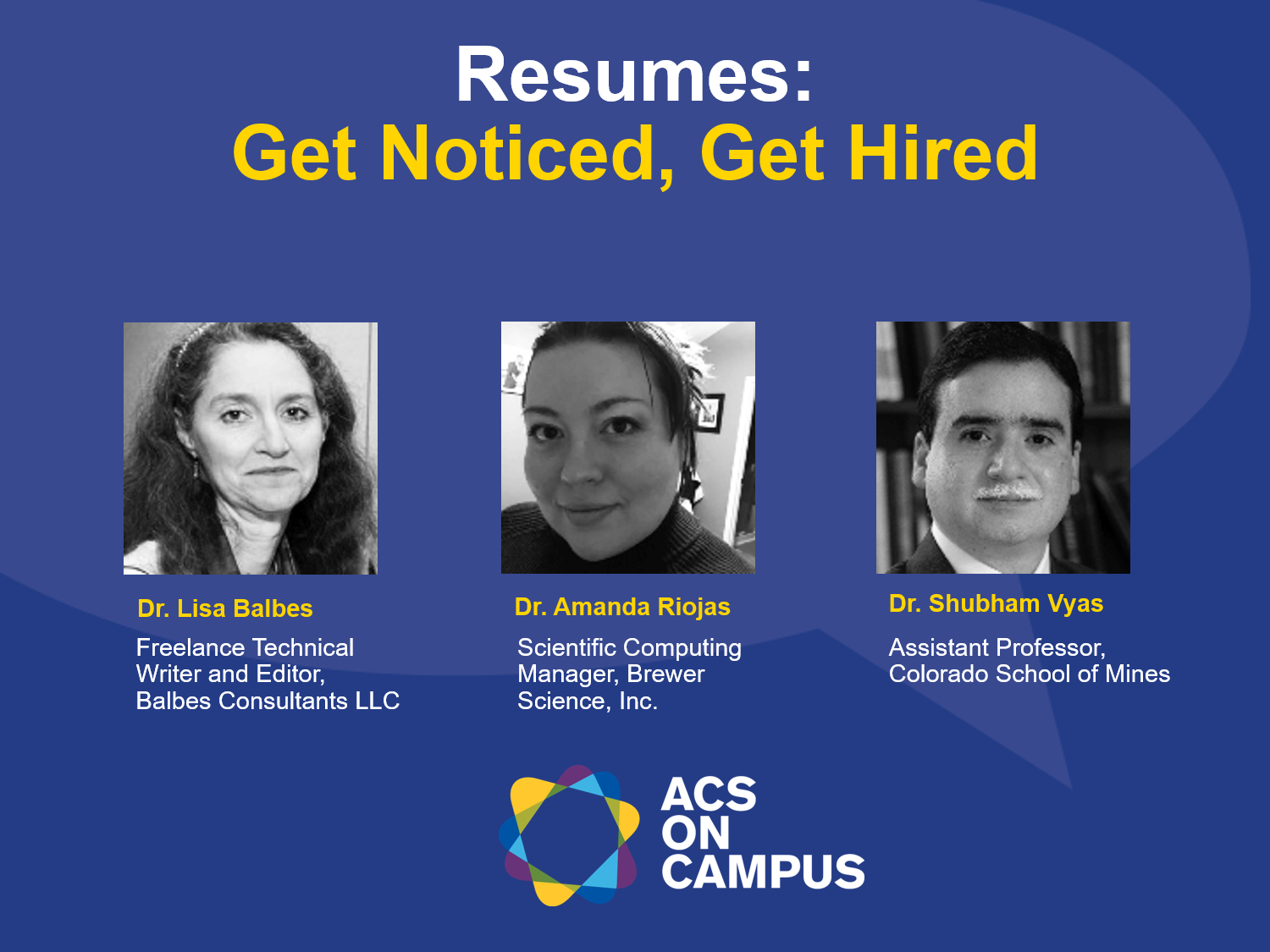 Resumes: Get Noticed, Get Hired - ACS on Campus
